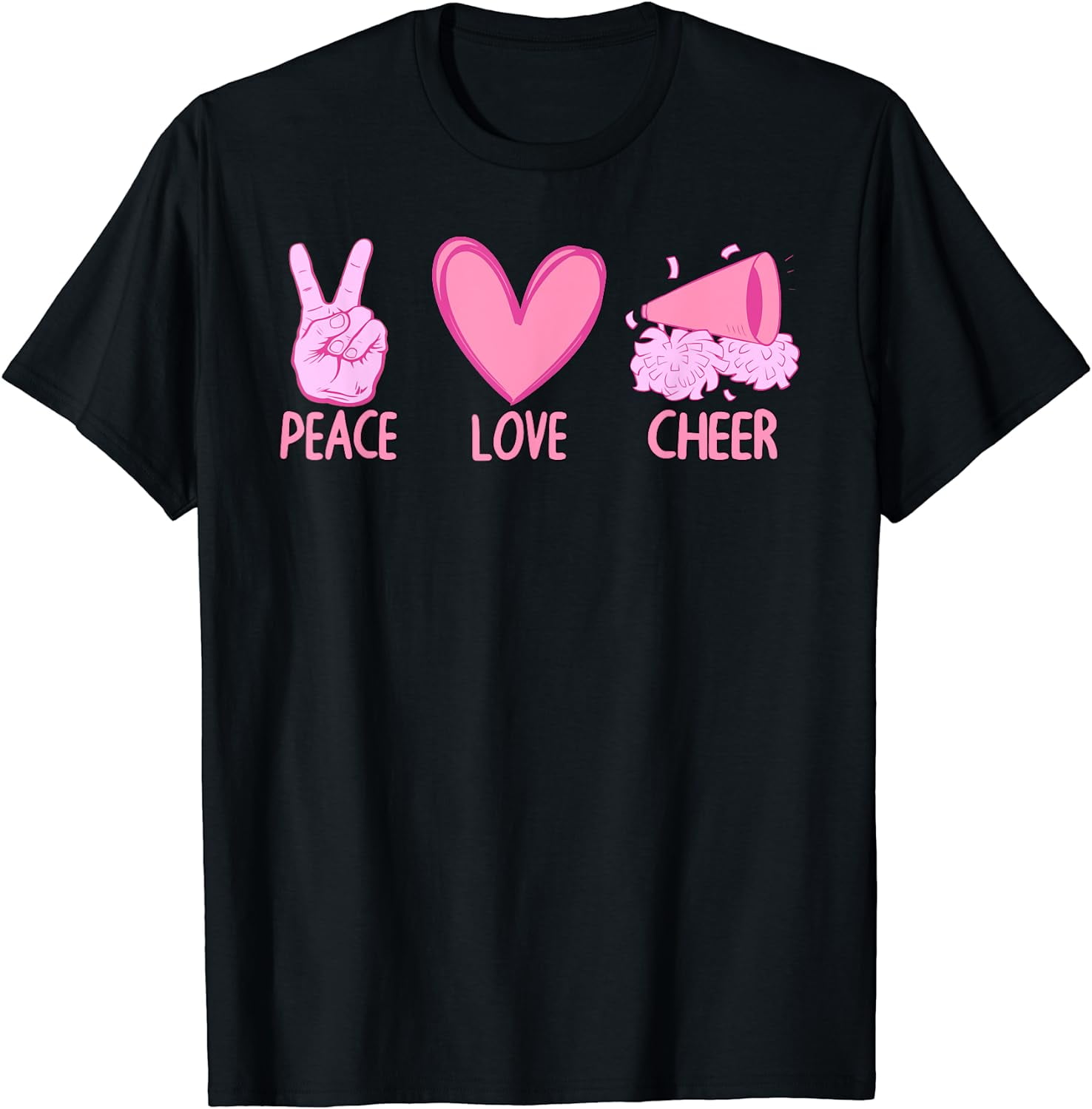 Cute Cheerleader Design For Women Girls Cheerleading Cheer T-Shirt ...