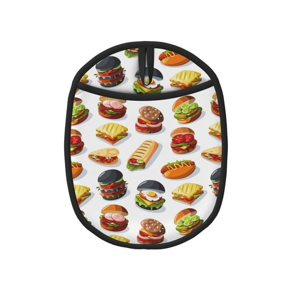 Cute Cheese Hamburger Chicken roll Pot Holders for Kitchen - Heat ...