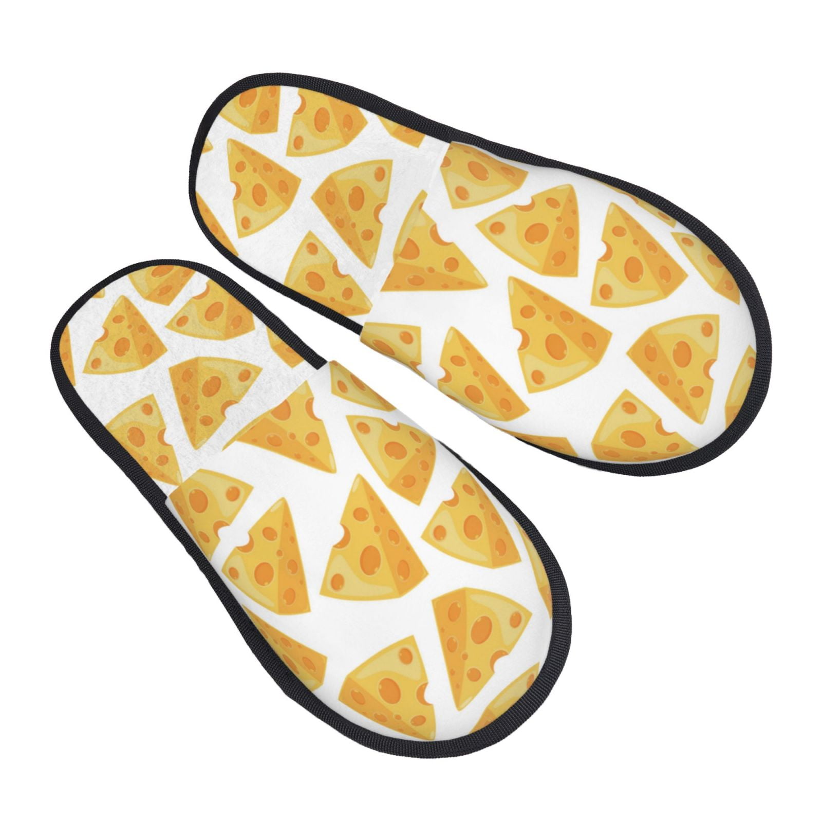 Cute Cheese House Slippers for Women Indoor, Fuzzy Warm Women's ...