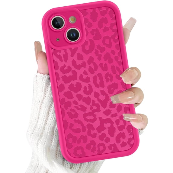 Cute Cheetah Print Phone Case for iPhone 14 Case 6.1", Aesthetic Luxury ...