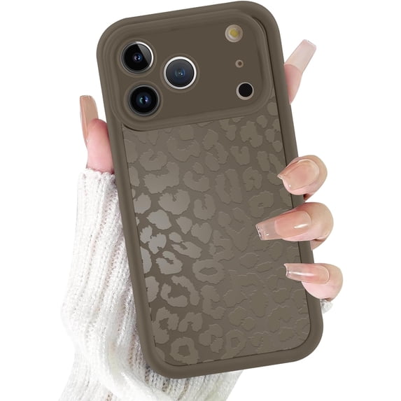 Cute Cheetah Print Phone Case for iPhone 17 Pro Case 6.3", Aesthetic ...