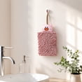 Cute Chenille Hanging Hand Towel Soft Absorbent Quick Dry Fuzzy Ball ...