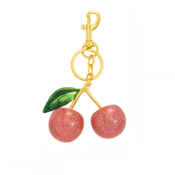 Cute Cherry-Design Keychain and Bag Charm Keyring for Women Gift for ...