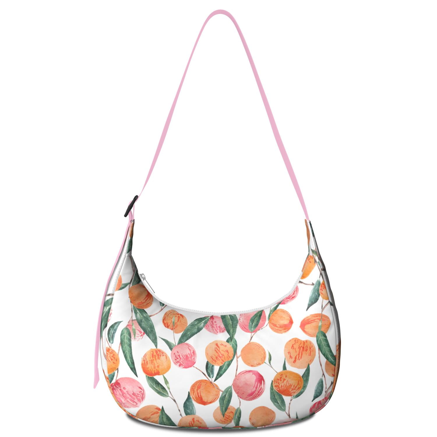 Cute Cherry Print Crossbody Handbag for Women, Red Fruit Shoulder Tote ...