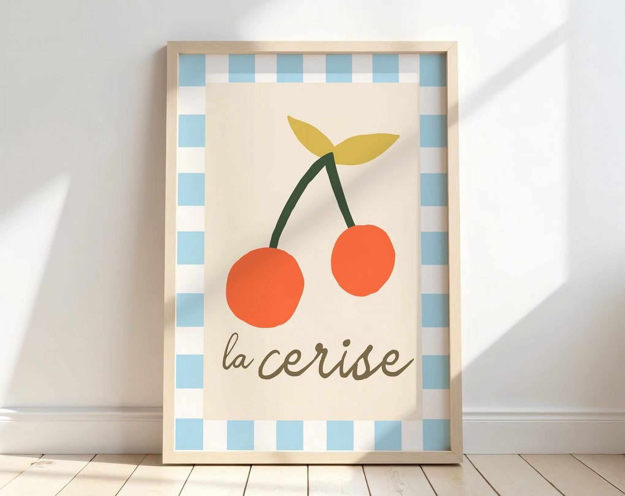 Cute Cherry Print For Kids - Whimsical Wall Art For Nursery, Playroom ...