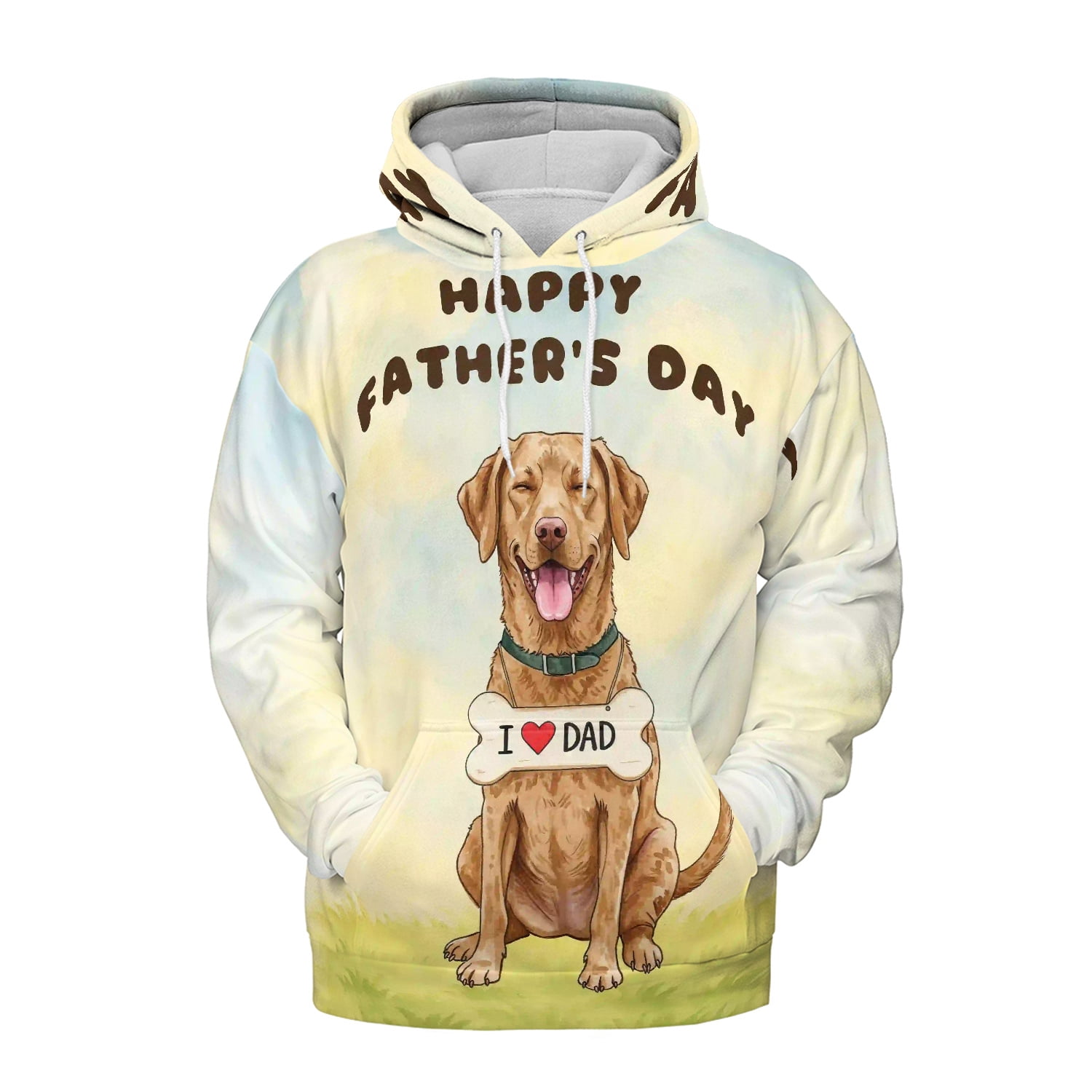 Cute Chesapeake Bay Retriever Loves Dad Happy Father's Day All Over ...