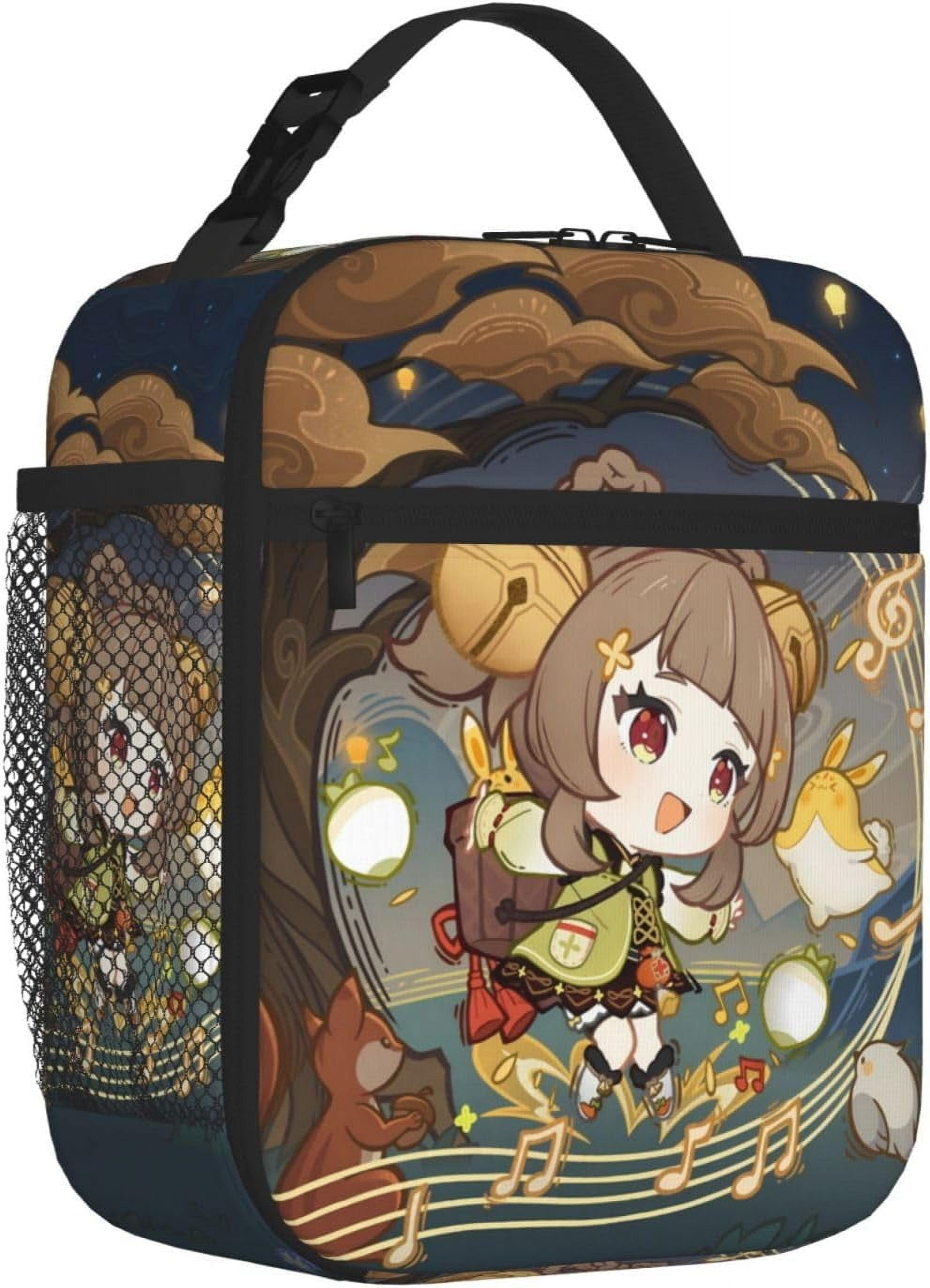 Cute Chibi Lunch Bag Portable Insulation Lunch Box for Office Work ...