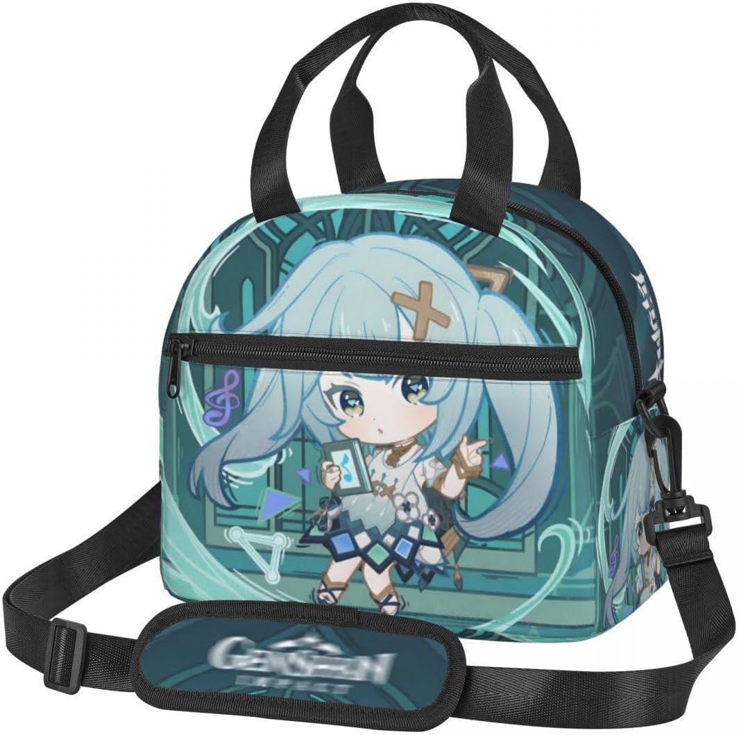 Cute Chibi Lunch Bag Reusable Portable Insulation Game Lunch box for ...