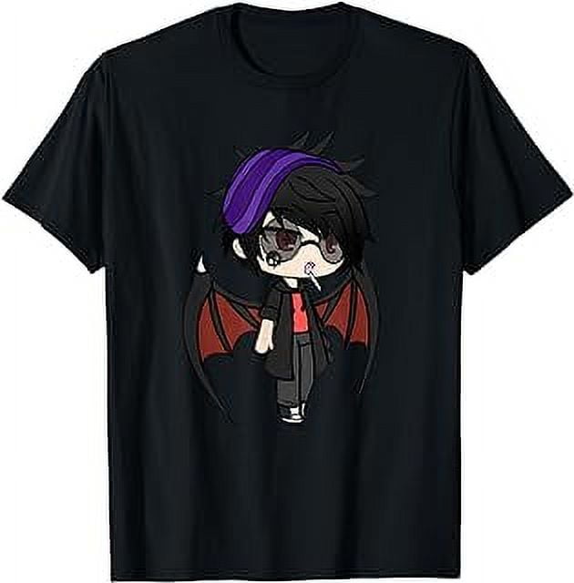 Cute Chibi style Kawaii Anime Vamp Boy with Vampire Wings T-Shirt ...