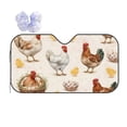 Cute Chicken Animals Lovers Car Windshield Sun Shade Universal Fit Auto ...