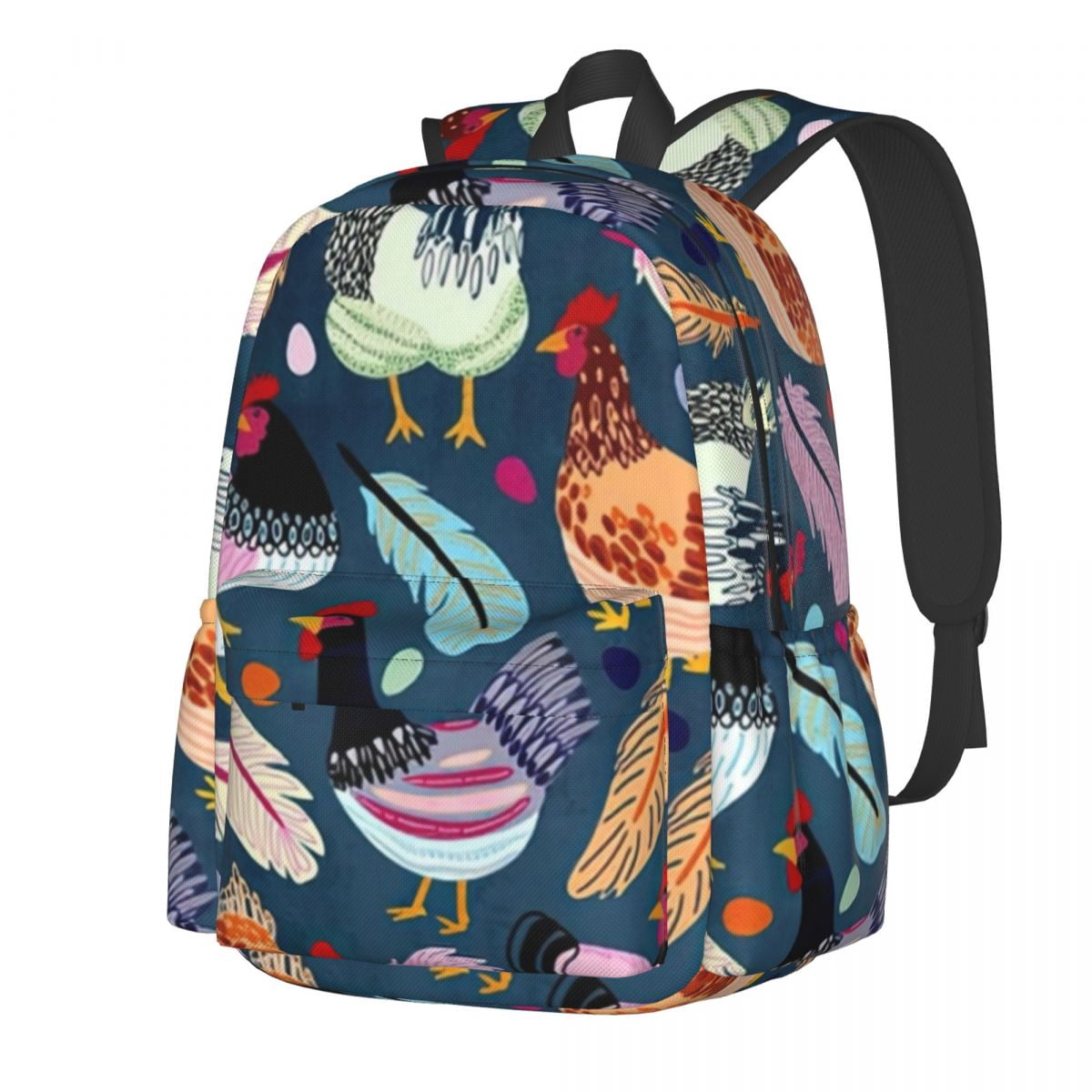 Cute Chicken Backpack Unisex Farm Animals Print Soft Backpacks ...