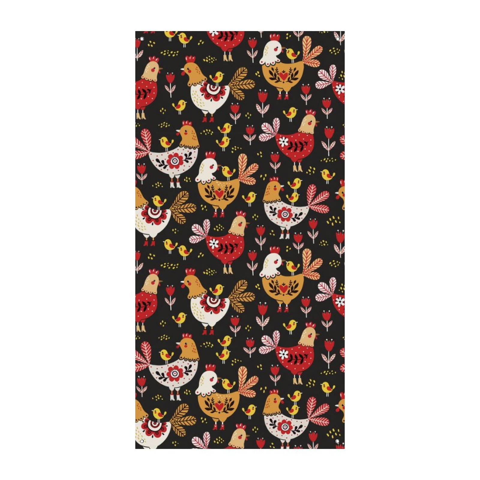Cute Chicken Door Cover Banners Flag Hanging Backdrop Sign Door ...