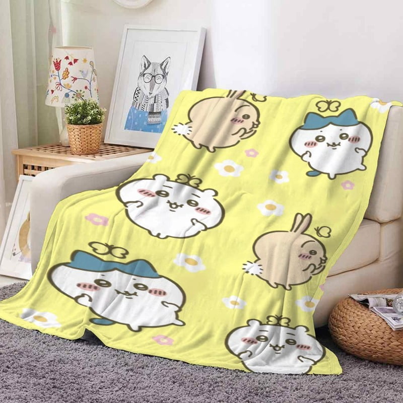 Cute Chiikawa Hachiware Usagi Blanket Keep Warm Cartoon Blanket ...