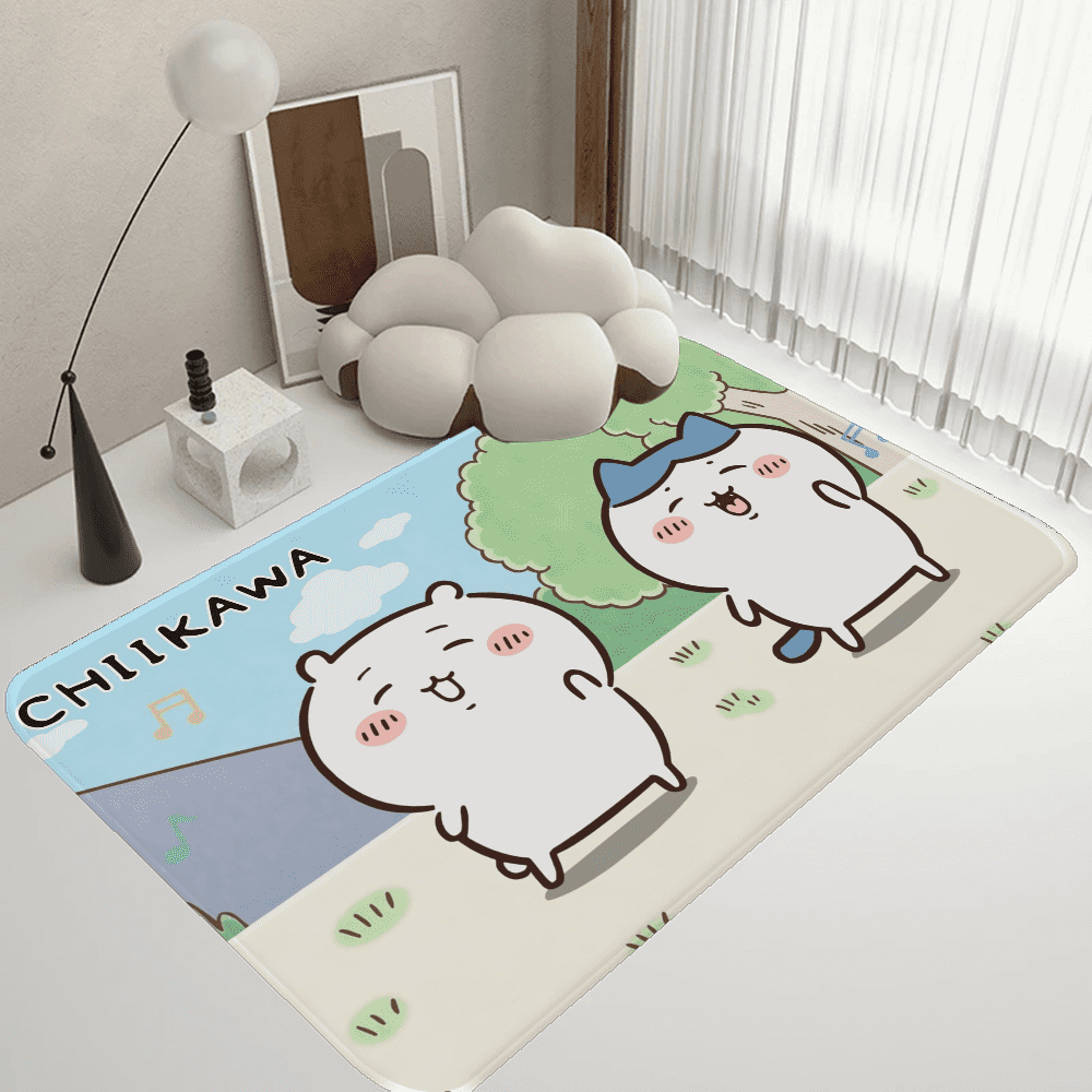 Cute Chiikawa Kitchen Mat Room Bedroom Decoration Balcony Anti-Slip ...