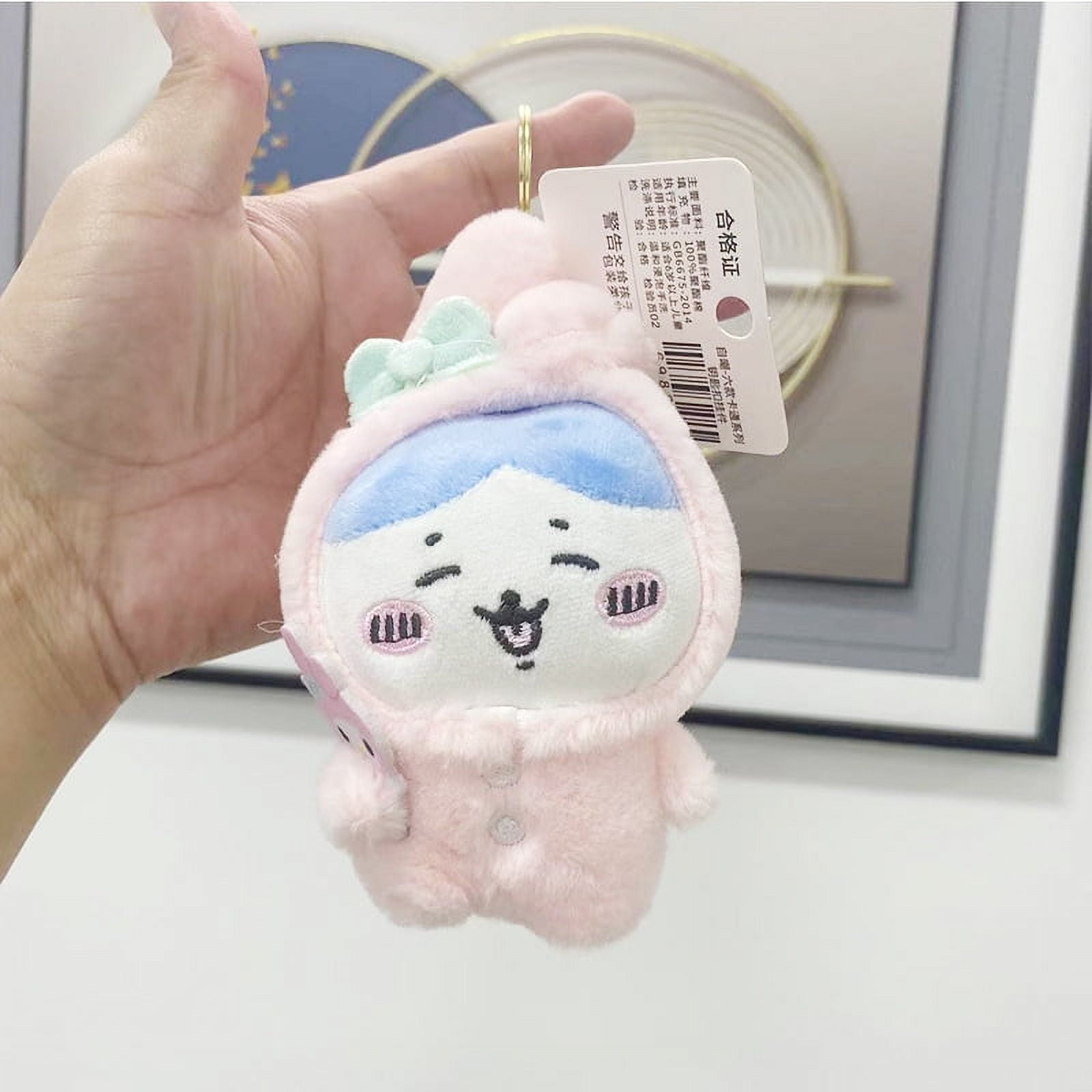 Cute Chiikawa Plush Doll Keychain Kawaii Cartoon Hachiware Usagi ...