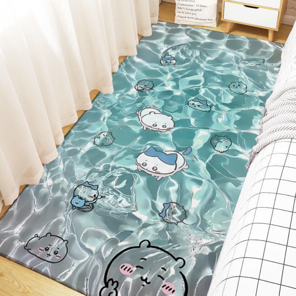 Cute Chiikawa Print Carpet for Living Room Decor Bedroom Bedside Rug ...