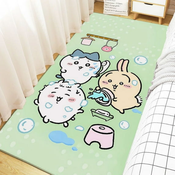 Cute Chiikawa Print Carpet for Living Room Decor Bedroom Bedside Rug ...