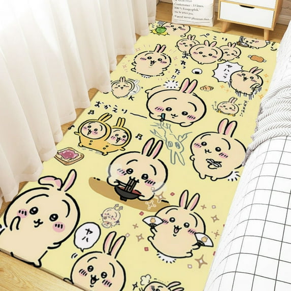Cute Chiikawa Print Carpet for Living Room Decor Bedroom Bedside Rug ...