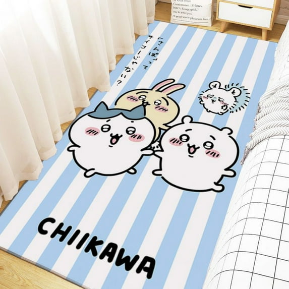 Cute Chiikawa Print Carpet for Living Room Decor Bedroom Bedside Rug ...