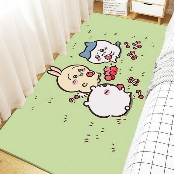 Cute Chiikawa Print Carpet for Living Room Decor Bedroom Bedside Rug ...