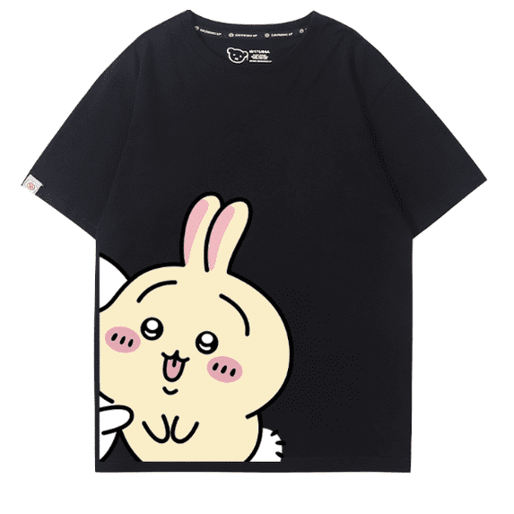 Cute Chiikawa Print Short Sleeve Loose Casual Everyday Wear T-shirt ...