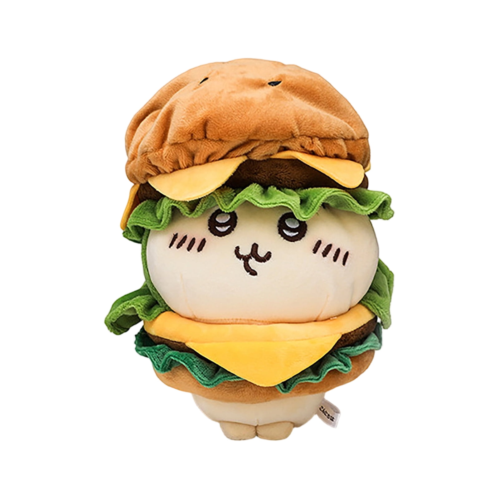 Cute Chiikawa Soft Plush Hamburger Stuffed Toy 20CM Soft Cartoon Food ...