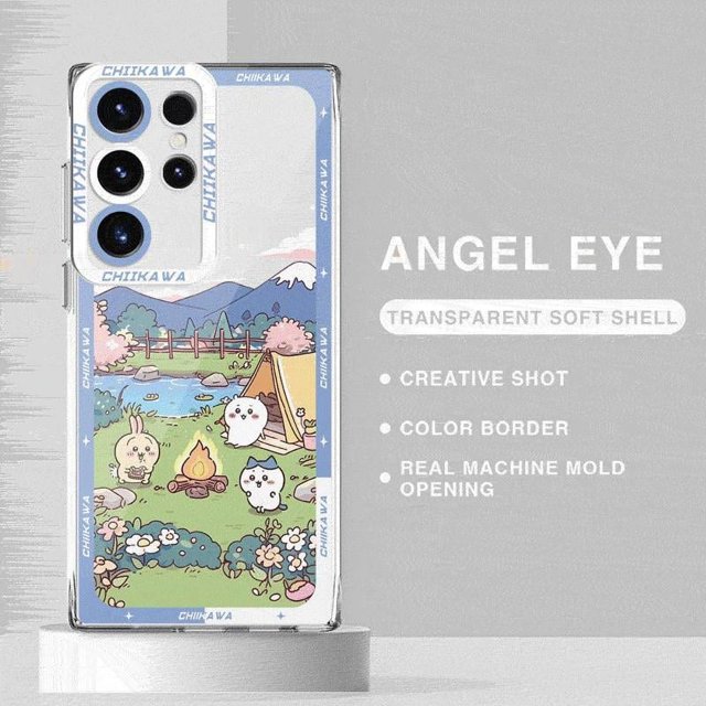 Cute Chiikawas Case for Samsung Galaxy S24 Ultra S20 FE S21 S22 Plus S23 Ultra 5G S23 FE Note 20 ...