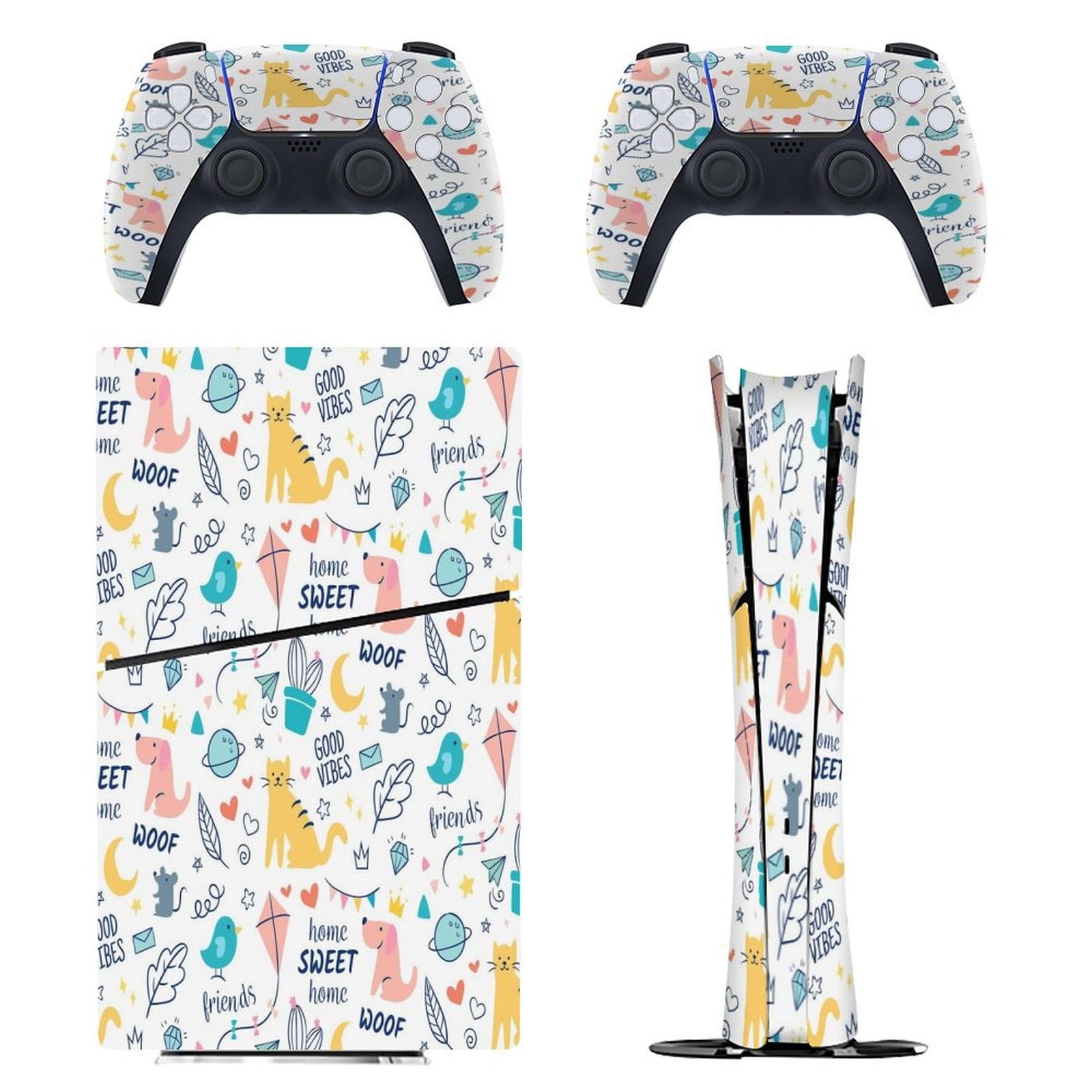 Cute Child Pattern PS5/PS5 Slim Digital Disc Skin Sticker For Console ...