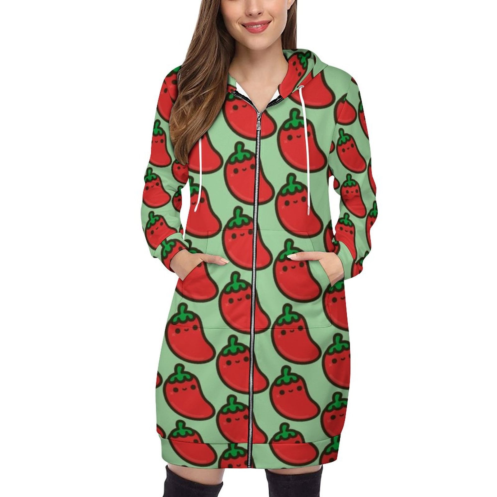 Cute Chilli Hip Hop Men's Hoodies Long Sleeve Hooded Sweatshirt ...