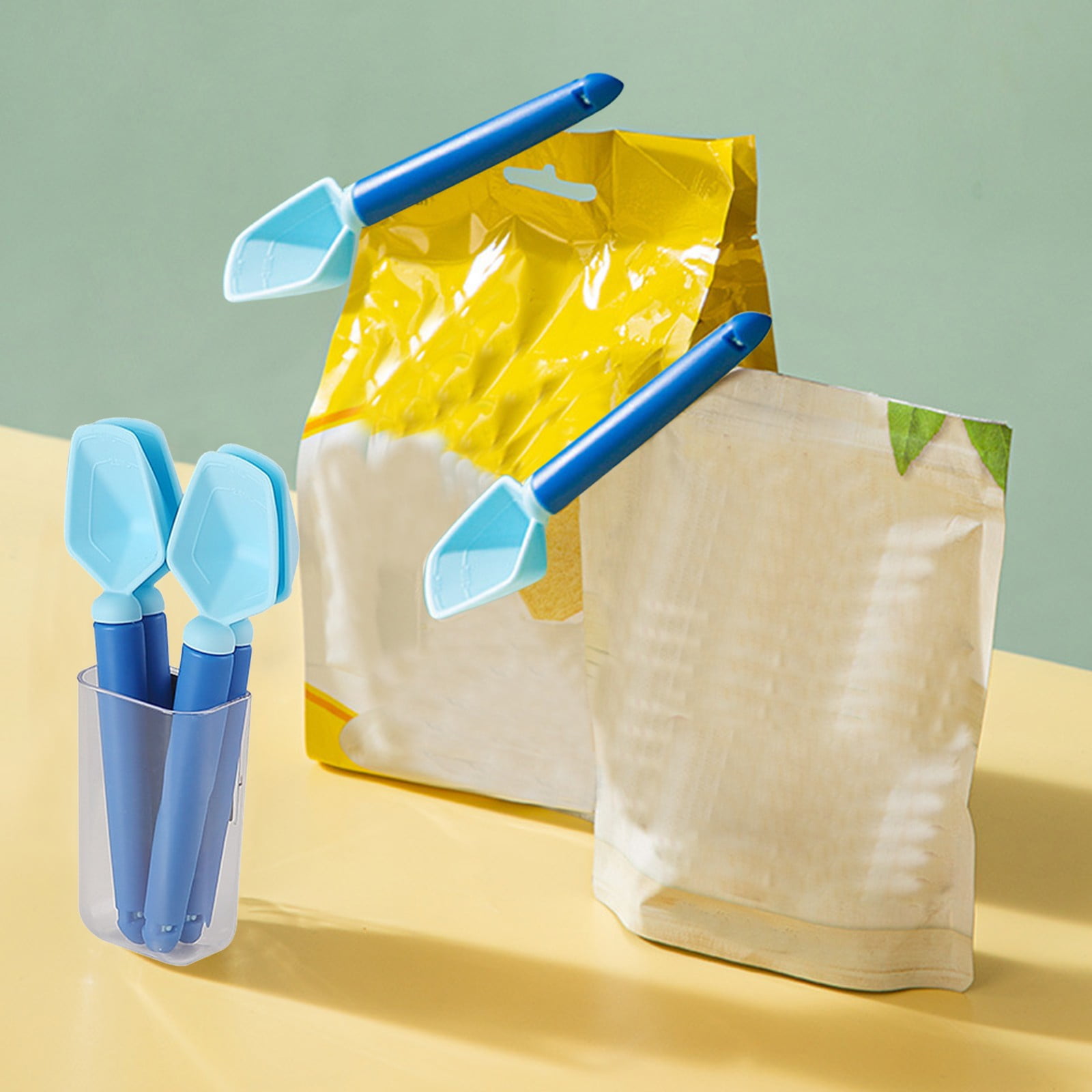 Cute Chip Clips for Bags Pour Food Storage Bag Clip 4PCS Spoon Sealing ...