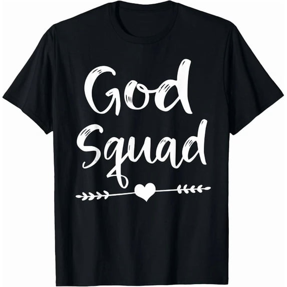 Cute Christian Bible Verse Quote God Squad T-Shirt - Walmart.com