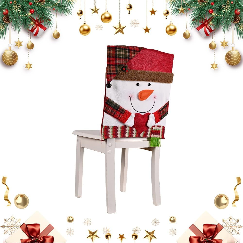 Cute Christmas Chair Covers, 2026 Upgraded Santa Chair Covers, Premium ...