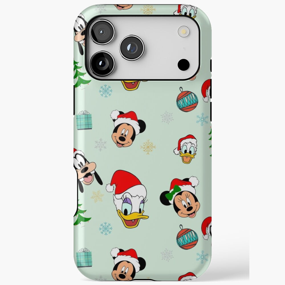 Cute Christmas Characters Holiday iPhone Case 17 11 12 13 14 15 16 Pro ...