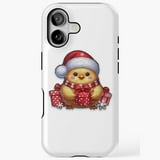 Cute Christmas Chickens Farm Animals Holiday Gift Phone Case 17 16 15 ...