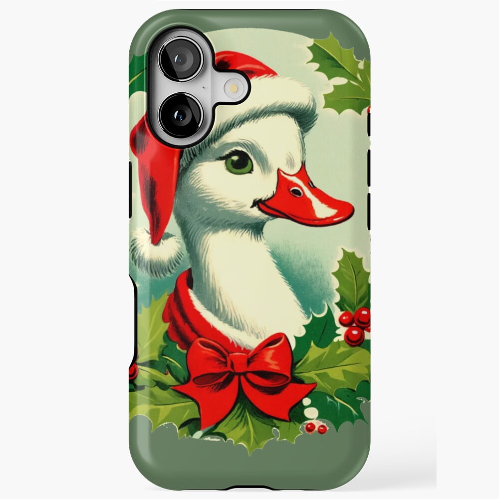 Cute Christmas Duck Holiday Animal Graphic Phone Case with iPhone 17 to ...