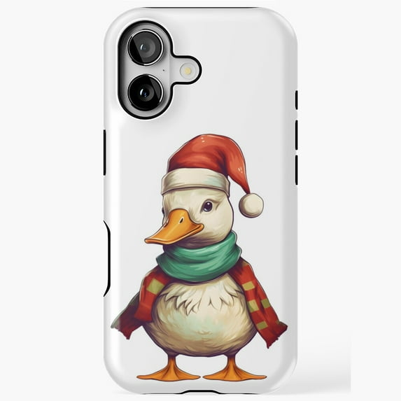 Cute Christmas Duck Holiday Animal Themed Phone Case 17 16 15 14 13 12 ...