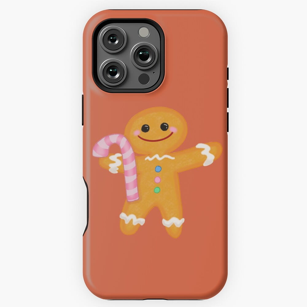 Cute Christmas Gingerbread Man Phone Case for iPhone 11 12 13 14 15 16 ...