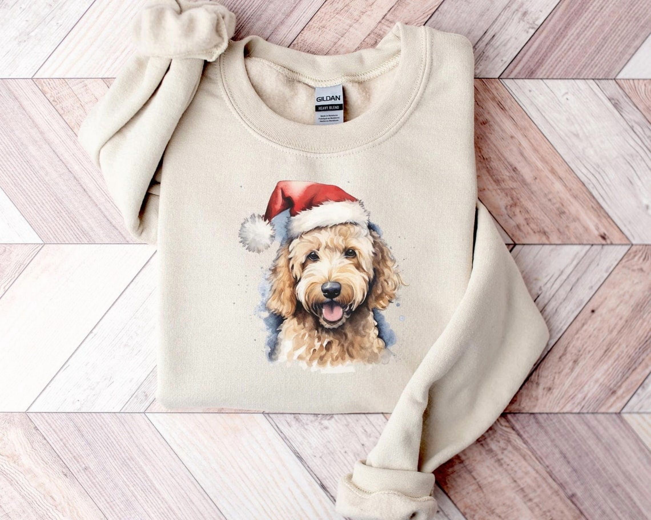 Cute Christmas Goldendoodle Sweatshirt, Golden Doodle Gifts, Doodle ...