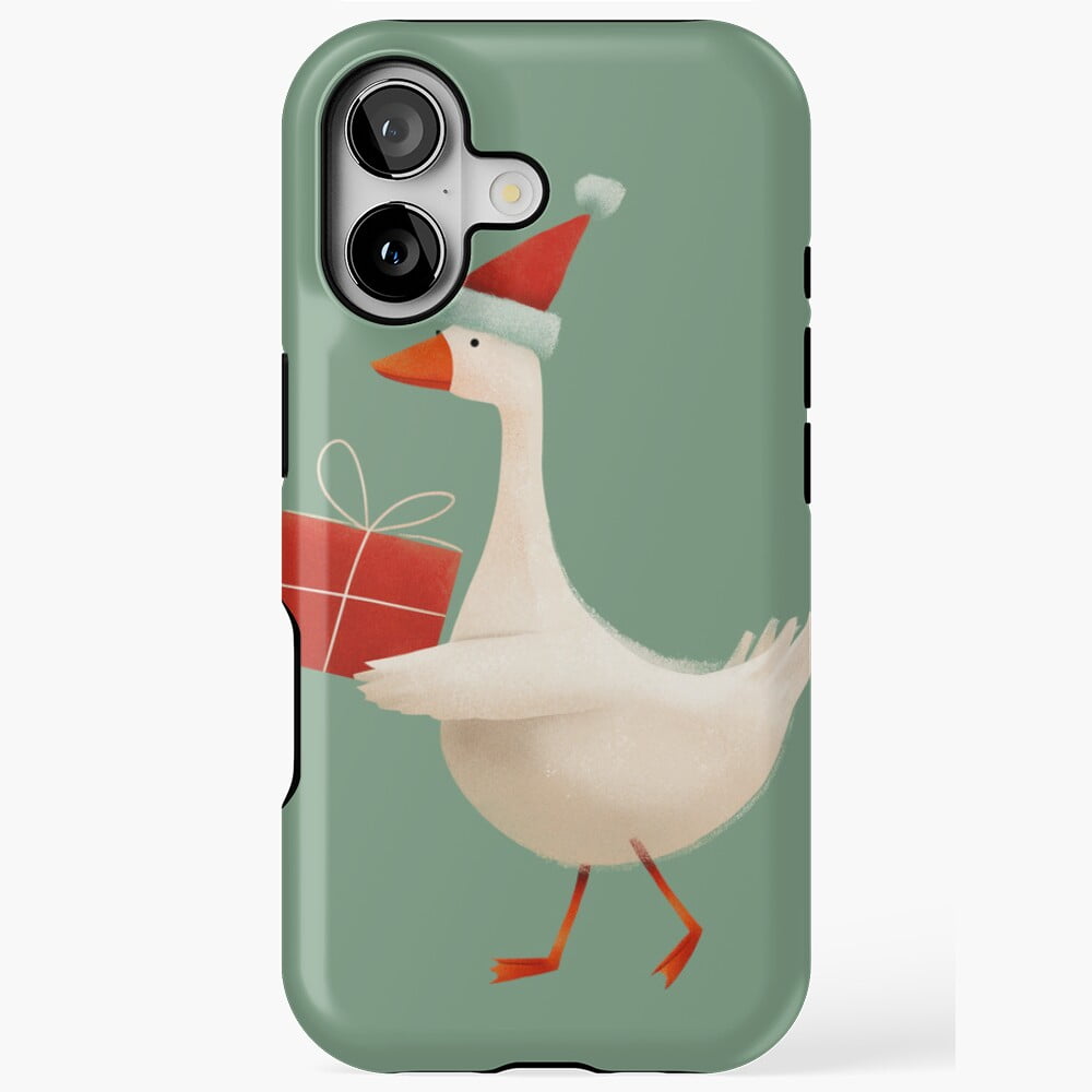 Cute Christmas Goose Adorable Holiday Phone Case 17 16 15 14 13 12 11 ...
