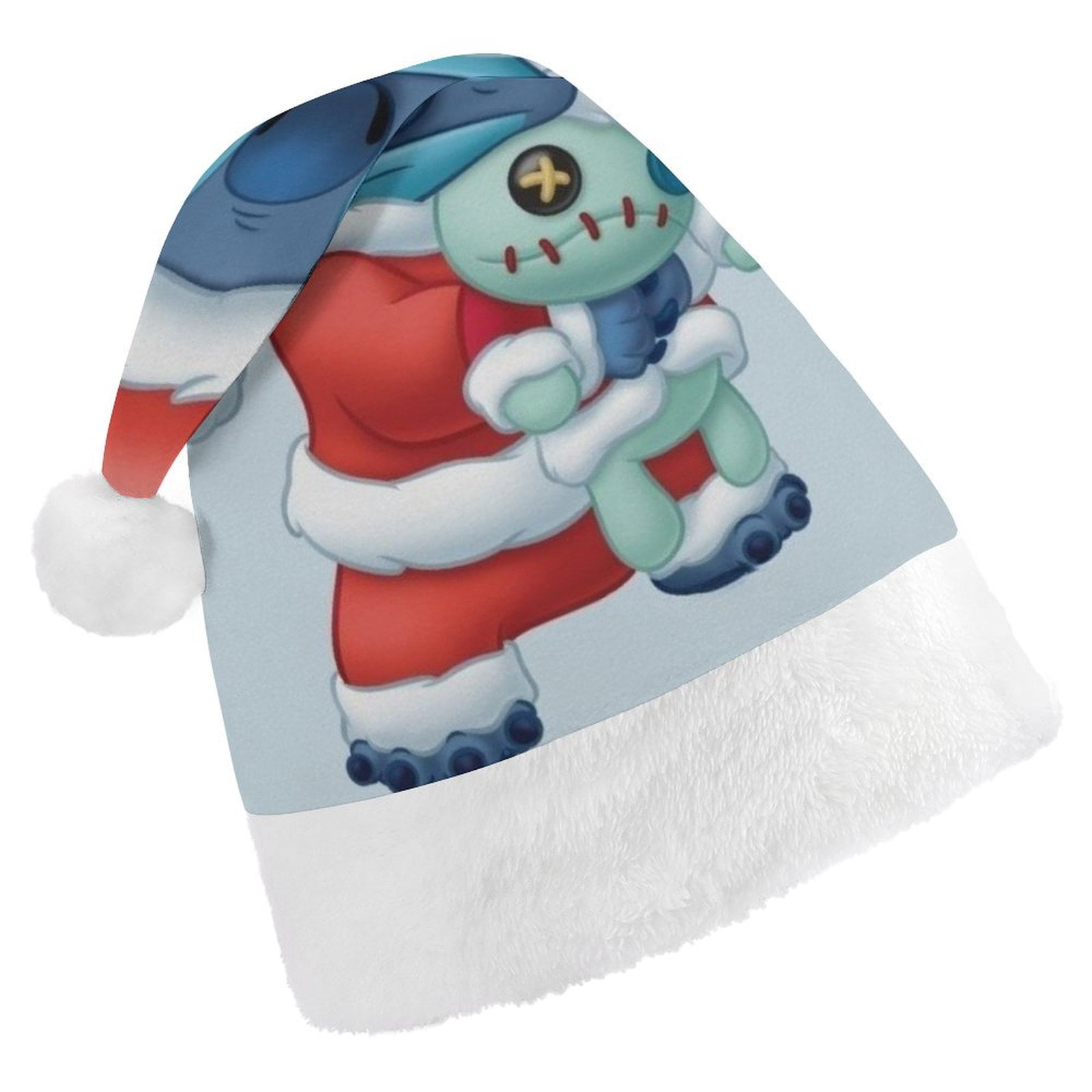 Cute Christmas Hat for Adult Stitch Santa Hat Xmas Holiday Hat for New ...
