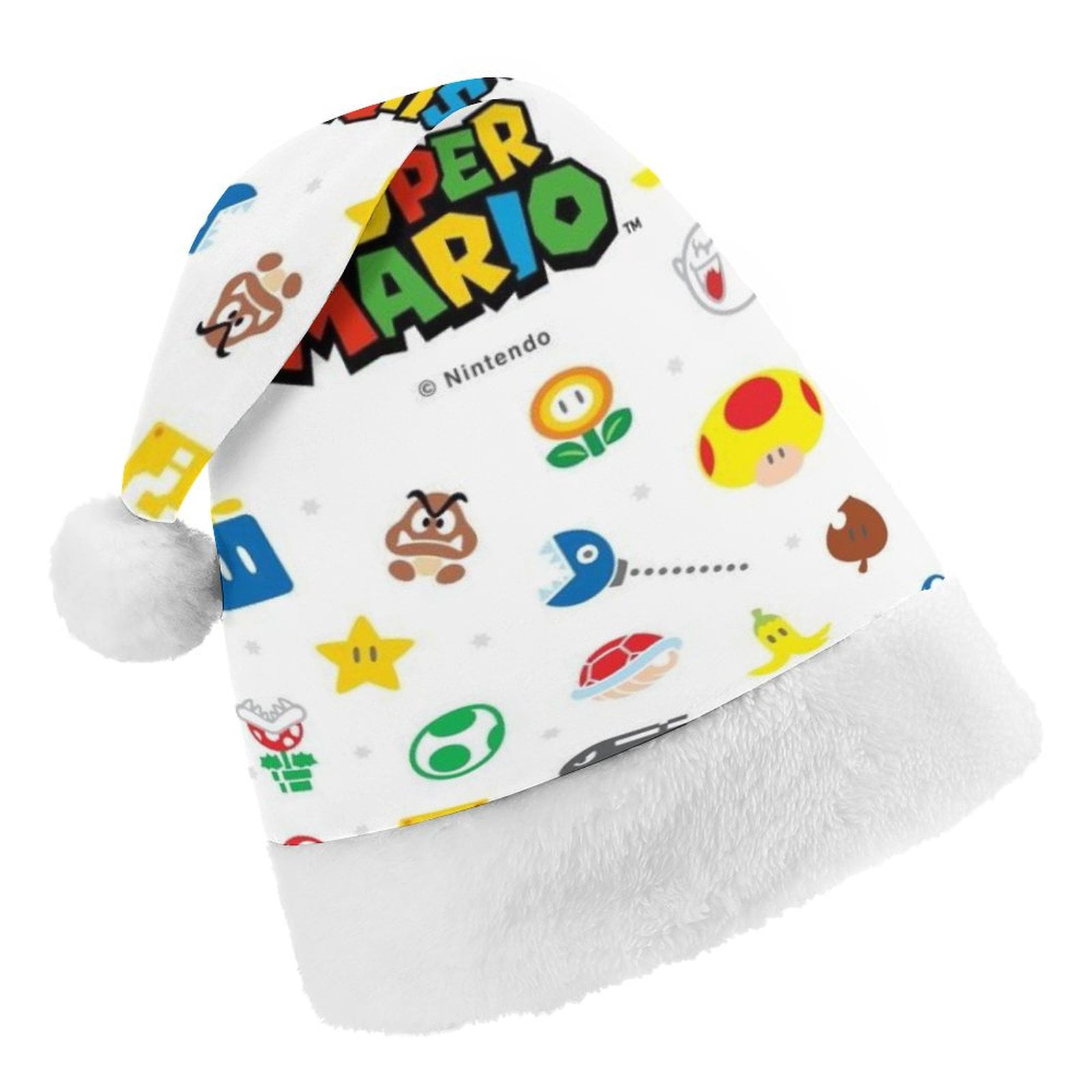 Cute Christmas Hat for Child Mario Santa Hat Xmas Holiday Hat for New ...
