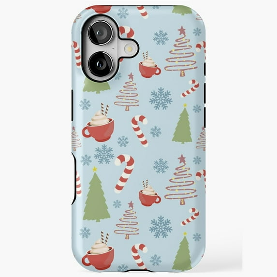 Cute Christmas Holiday Pattern Design iPhone 17 through 11 Pro Max ...
