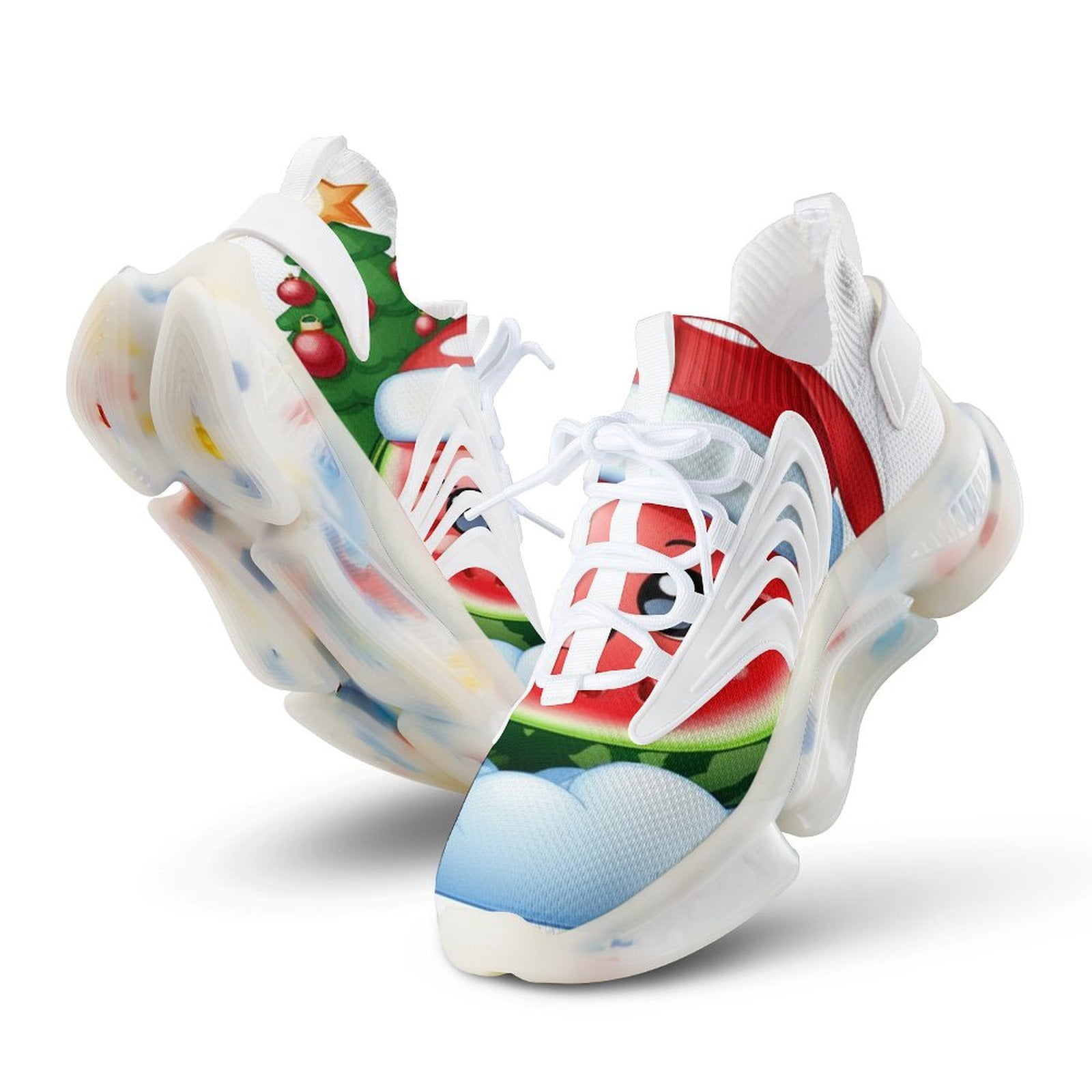 Cute Christmas Ornament Snowman Walking Shoes for Men Woman Lightweight ...