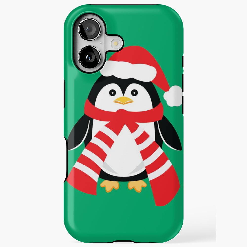 Cute Christmas Penguin Holiday Winter Phone Case 17 16 15 14 13 12 11 ...