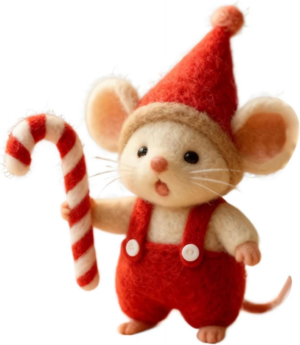 Cute Christmas Santa Mouse with Red Hat,Handmade Felt Christmas ...