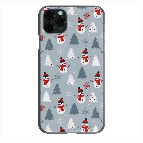 Cute Christmas Snowman Pattern Print Holiday Phone Case with iPhone 17 ...