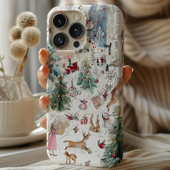 Cute Christmas Tree Holiday Girly Phone Case for 17 16 15 14 13 12 11 ...
