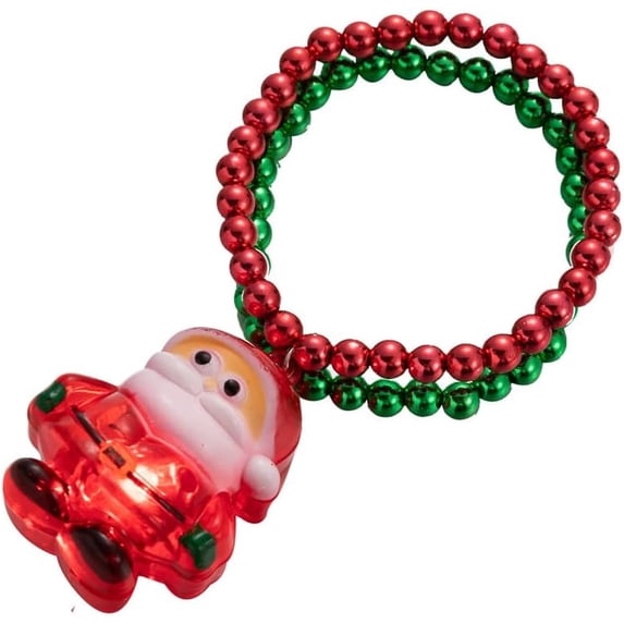 Cute Christmas Tree LED Lights Bracelet for Women Santa Claus Snowflake ...