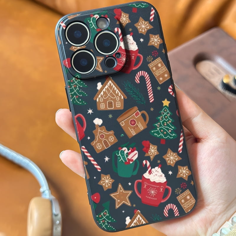Cute Christmas Trinkets Phone Case In Illustrated Design For Iphone ...