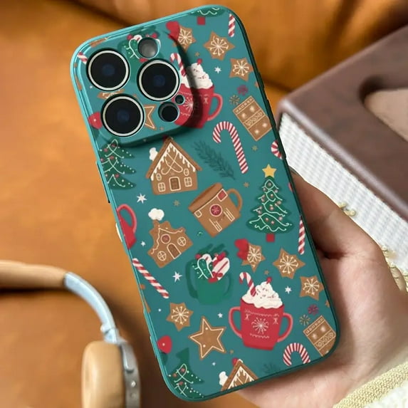 Cute Christmas Trinkets Phone Case In Illustrated Design For Iphone ...